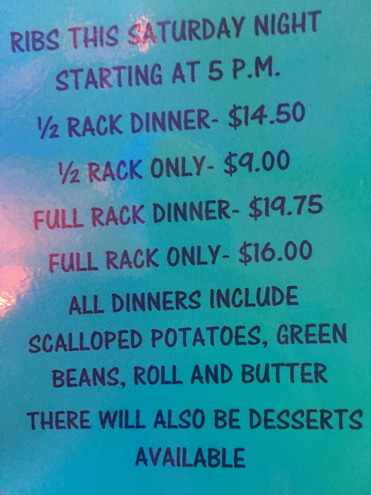 Menu at Good Times Saloon Inc pub & bar, Payne, 127 N Main St