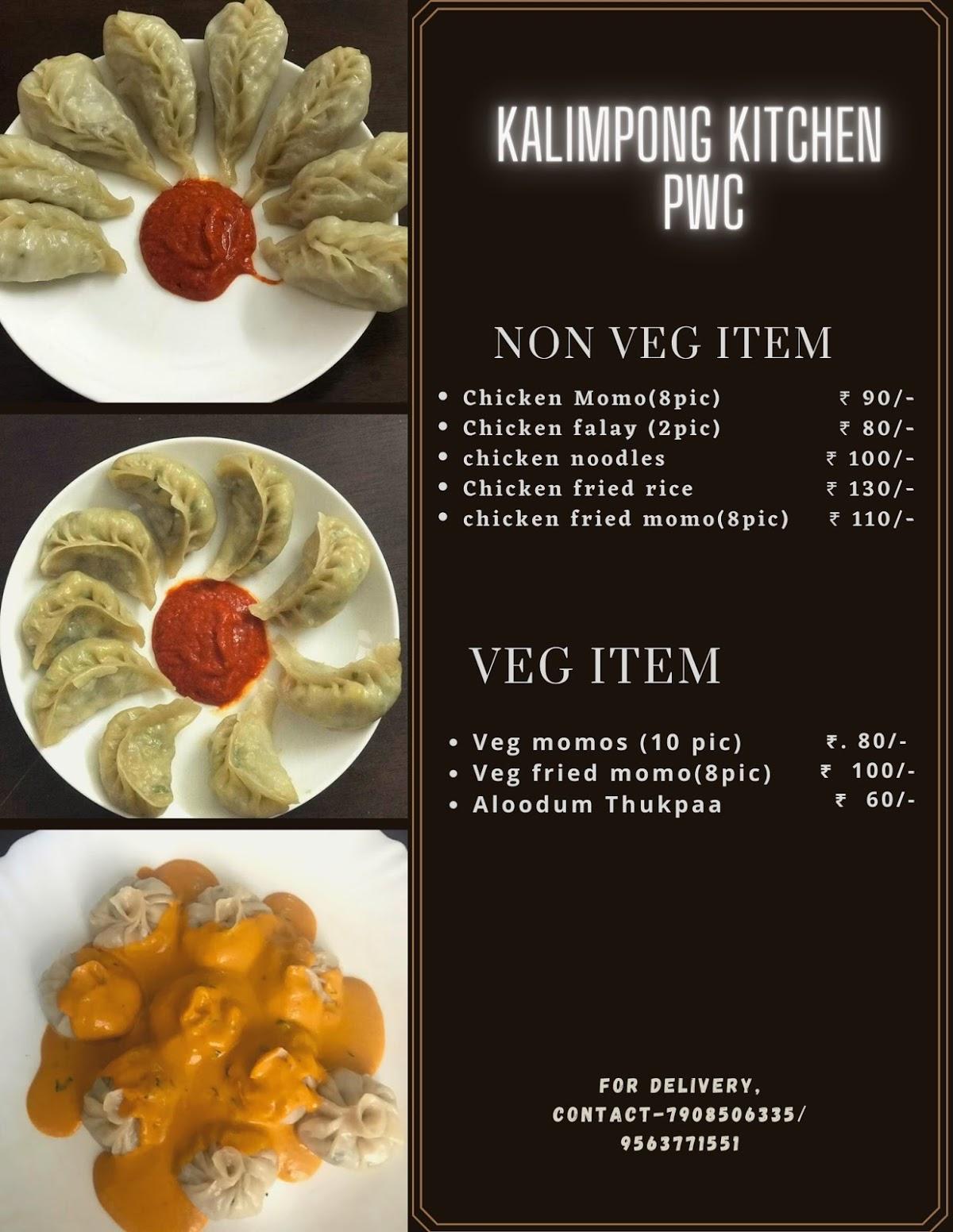 Menu At Kalimpong Kitchen India