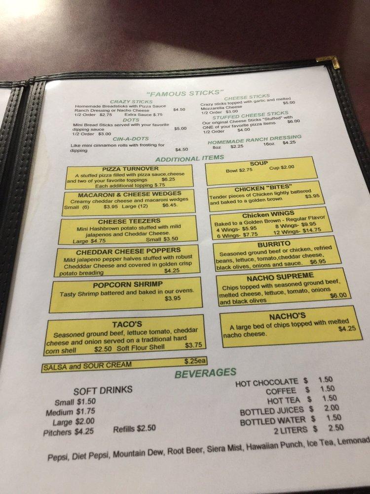 Menu at Mio Pizza Shop pizzeria, Mio