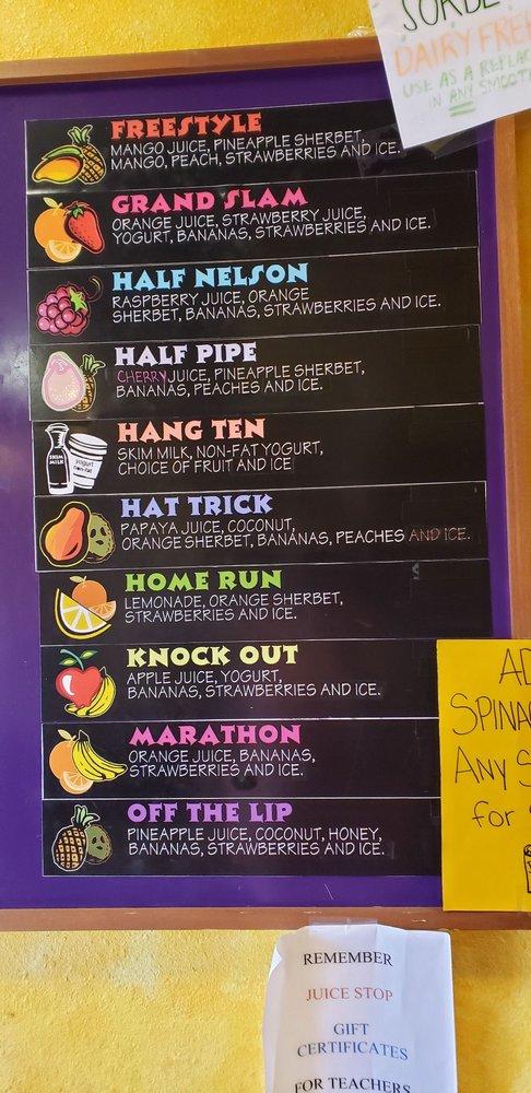 Menu at Juice Stop pub & bar, Grand Junction