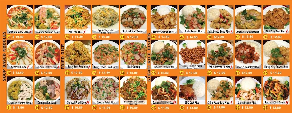 Menu at Panda Noodles Ballina restaurant, Ballina