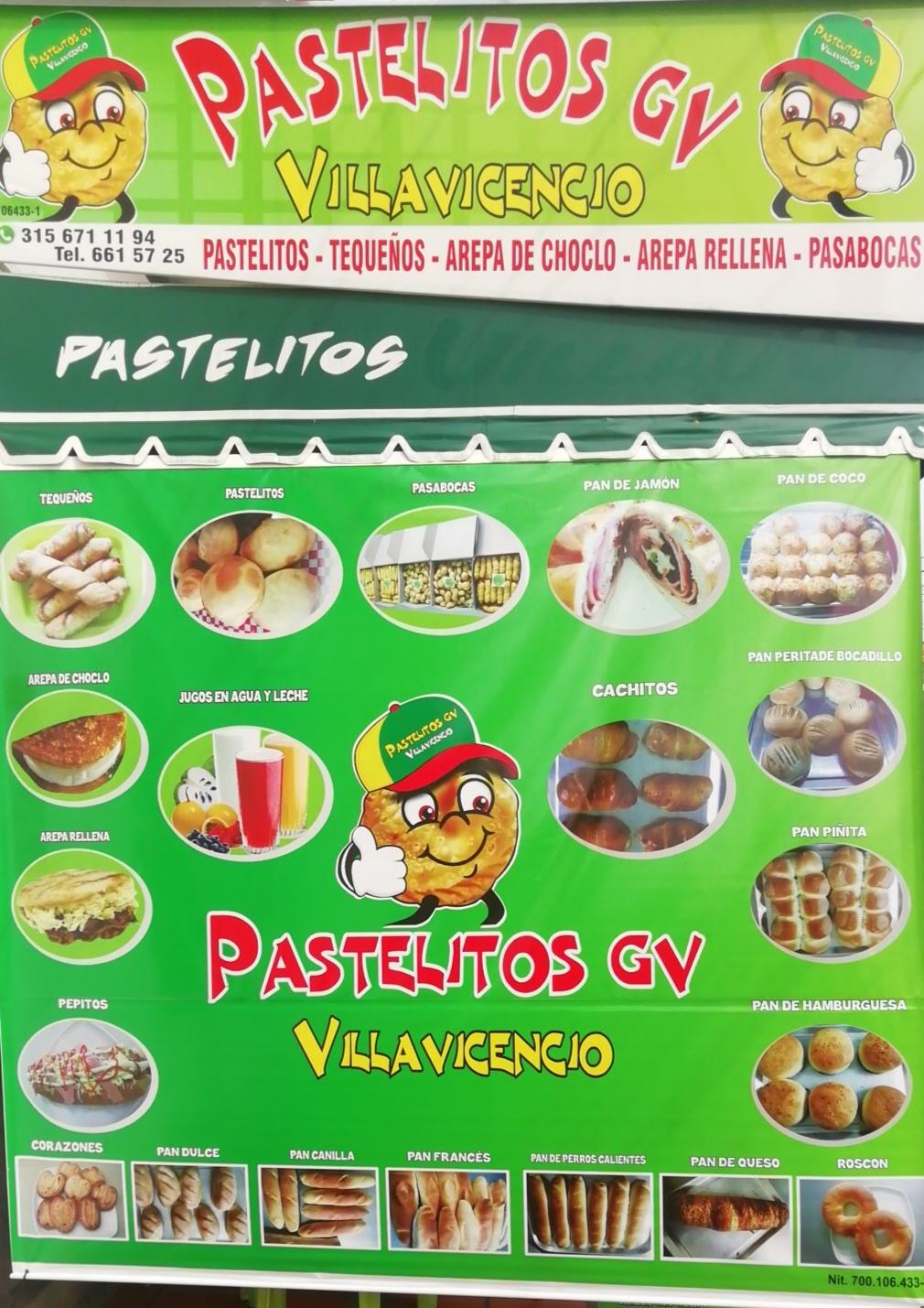 Carta del restaurante Pastelitos GV Villavicencio, Villavicencio