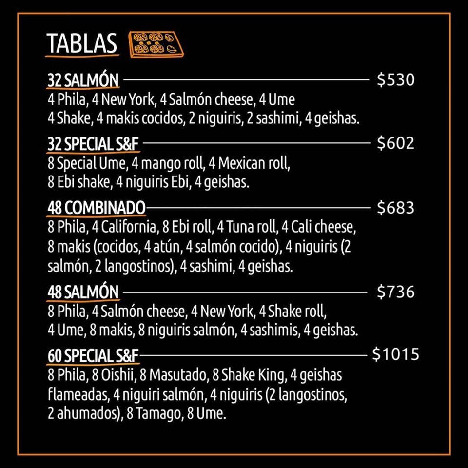 Carta del restaurante Sushi & Friends, La Reja, B1738BGB