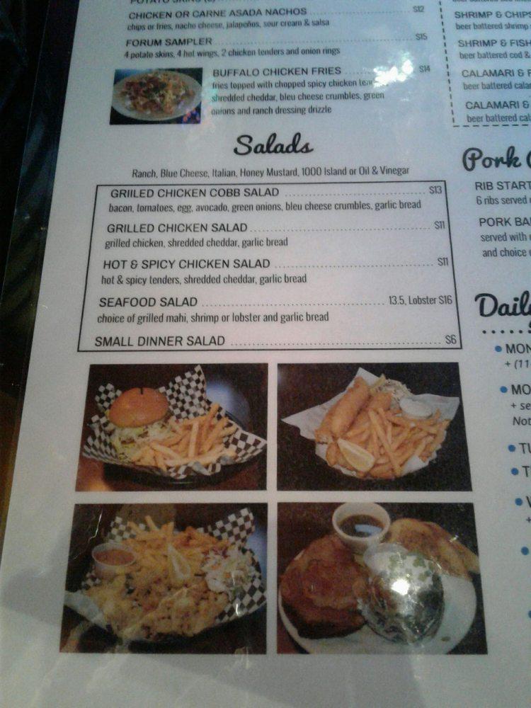 Menu at IB Forum Sports Bar & Grill, Imperial Beach