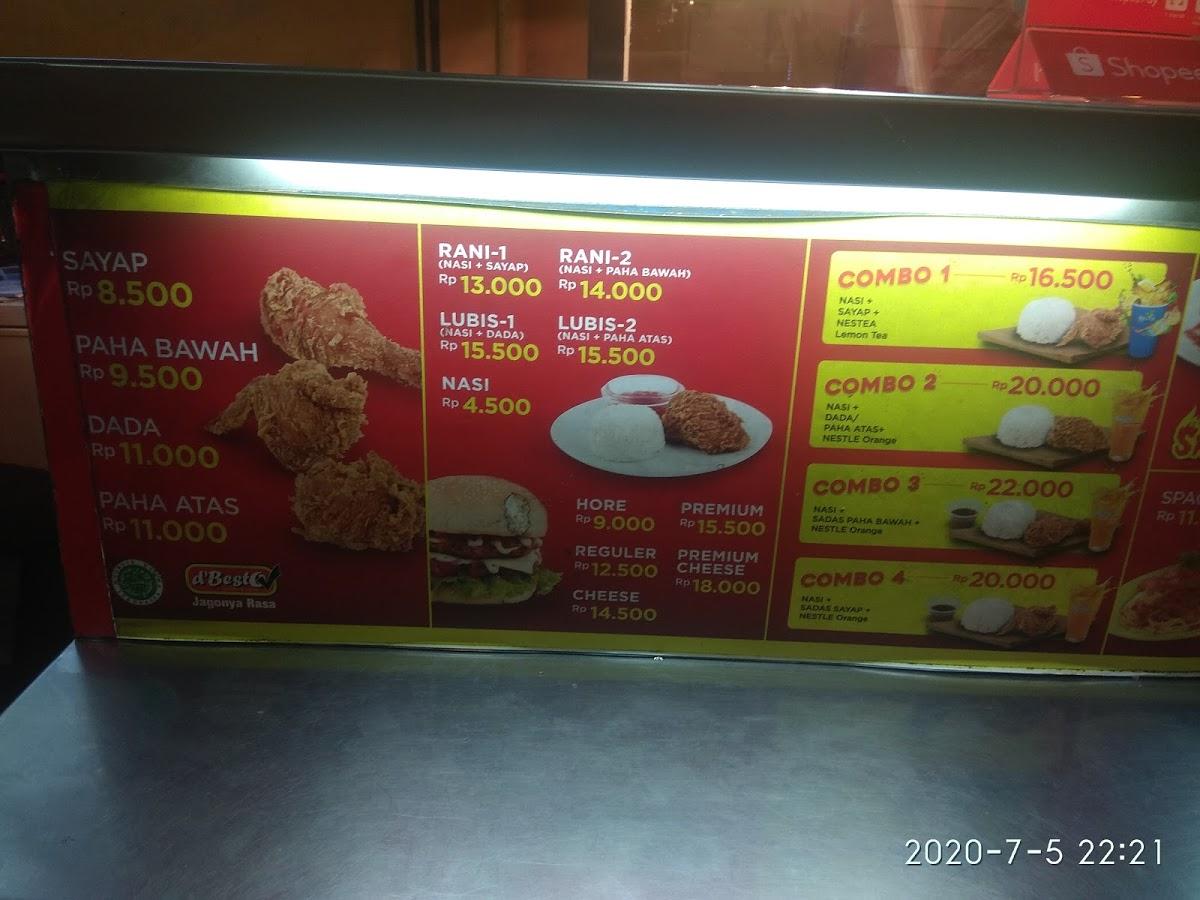 Menu at d'BestO Gunung Batu restaurant, Bogor, Jl. Mayjend Ishak Djuarsa No.212