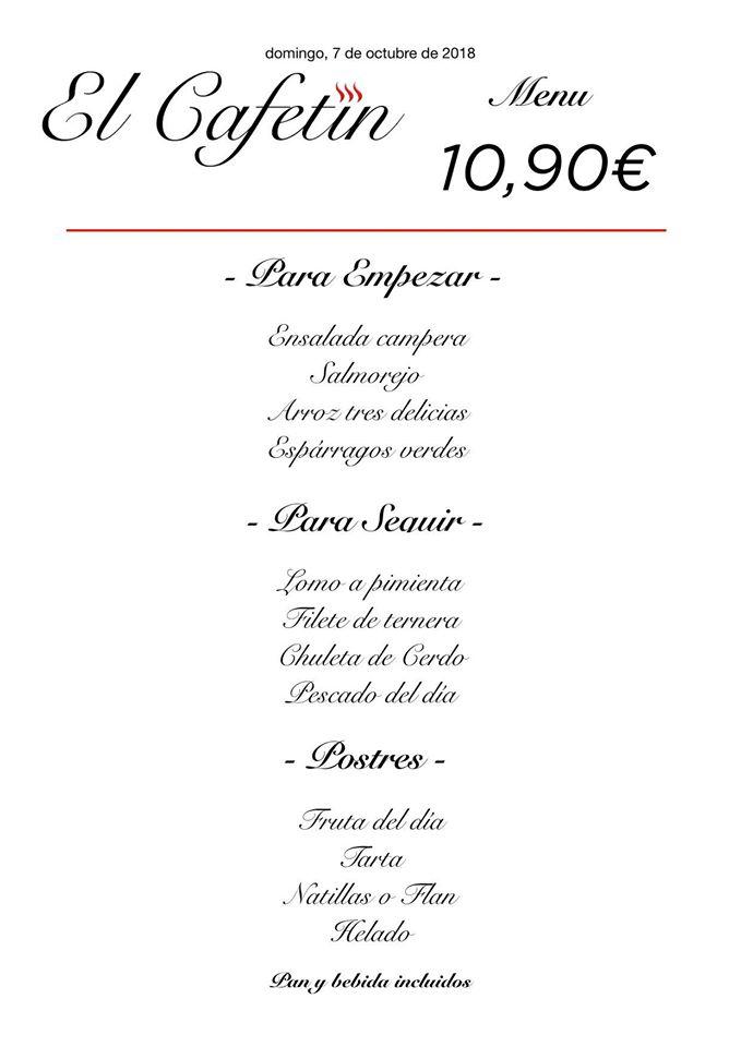 Carta de El Cafetín, San Fernando de Henares