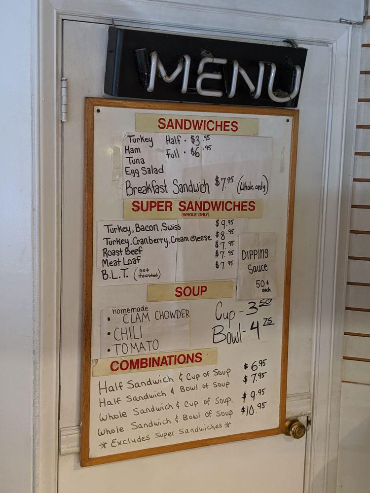 Menu at Sultan Bakery, Sultan, US-2
