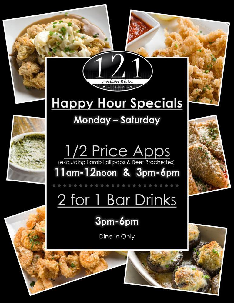 Menu at 121 Artisan Bistro steakhouse, Lake Charles