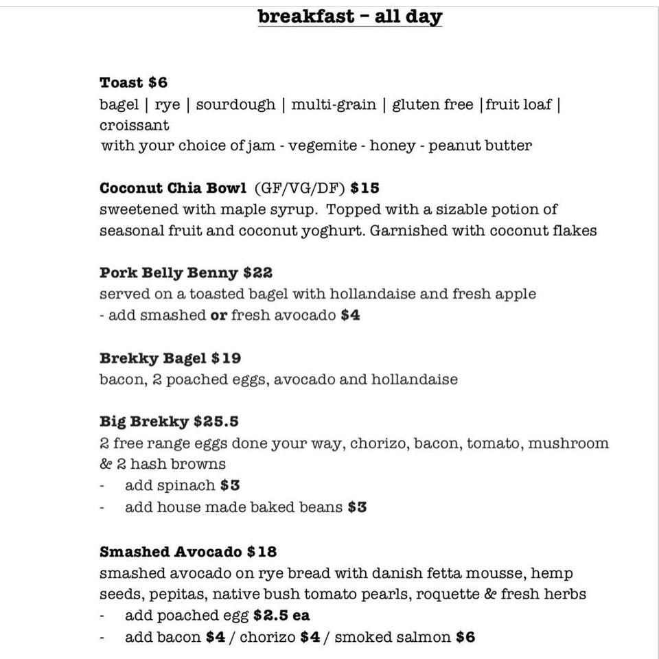 Menu at Peckish Cafe Cheltenham, Cheltenham