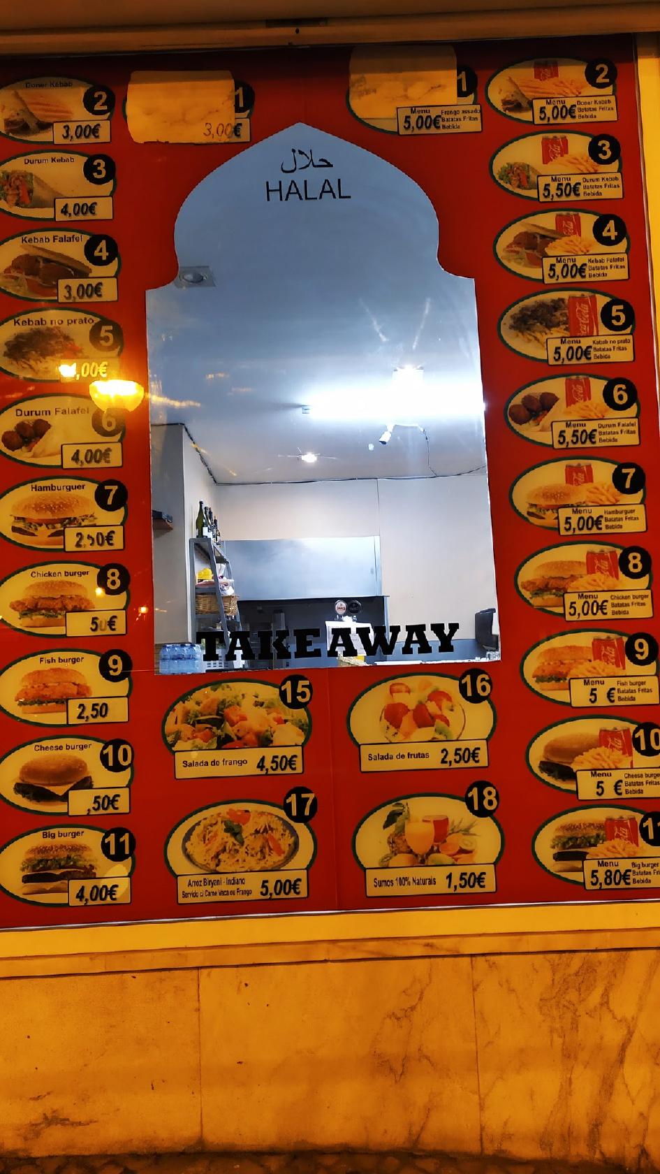 Menu at ELMA Kebab Cafe, Amadora