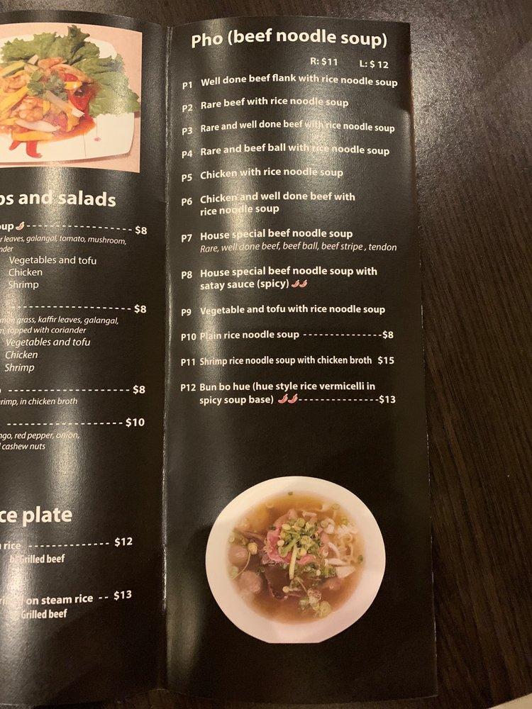 Menu at Saigon House on Yonge restaurant, Toronto, Yonge St