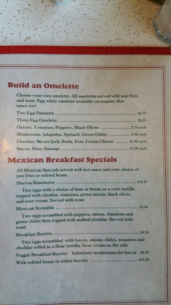Menu at Treehouse Restaurant, Kaslo