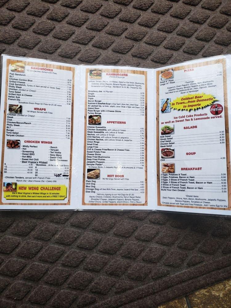 Menu at Uncle Mike's Bar & Grill, Parkersburg