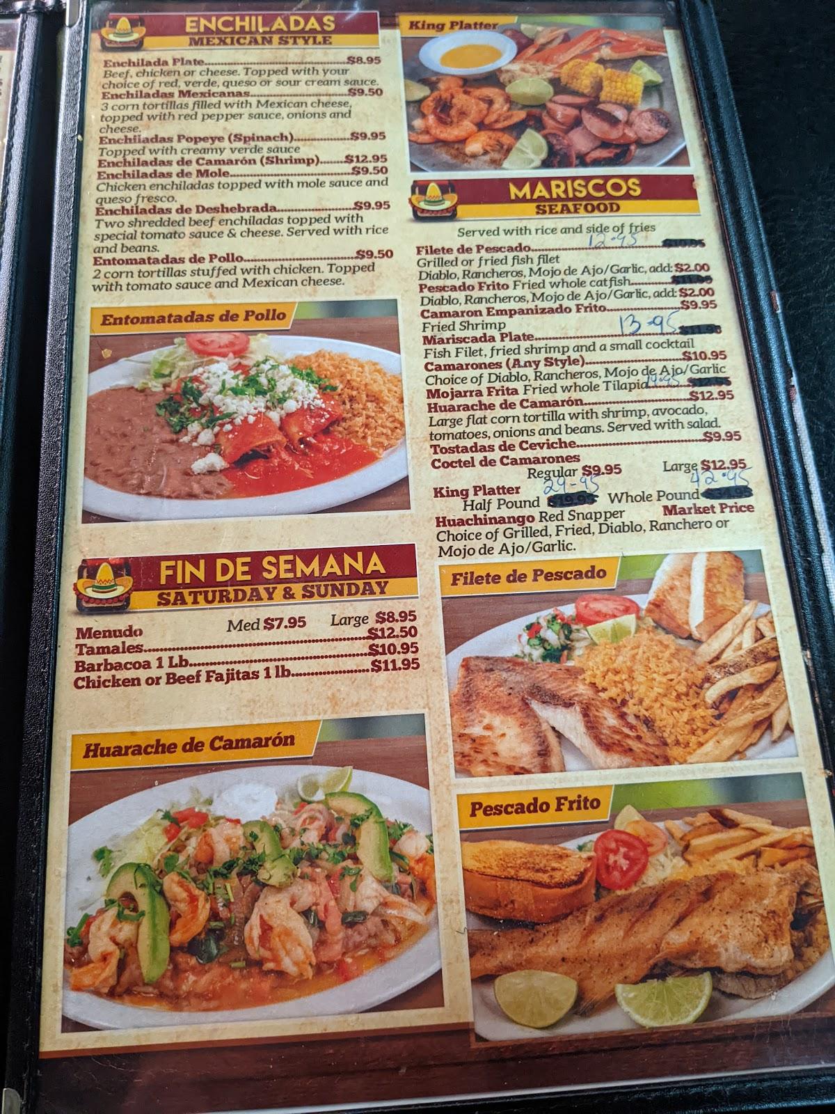 Menu at Rancho Restaurant, Irving, E Irving Blvd
