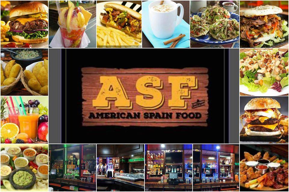 Menu at Americanspainfood asf restaurant, Gijón