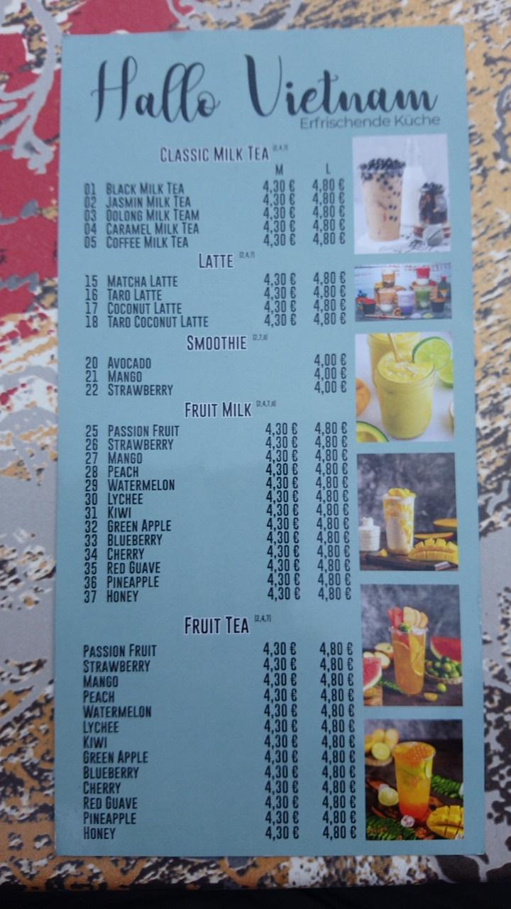 Speisekarte von Hallo Vietnam restaurant, Heinsberg