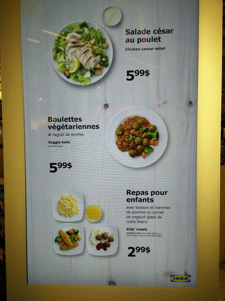 Menu at IKEA Montreal - Restaurant, Montréal