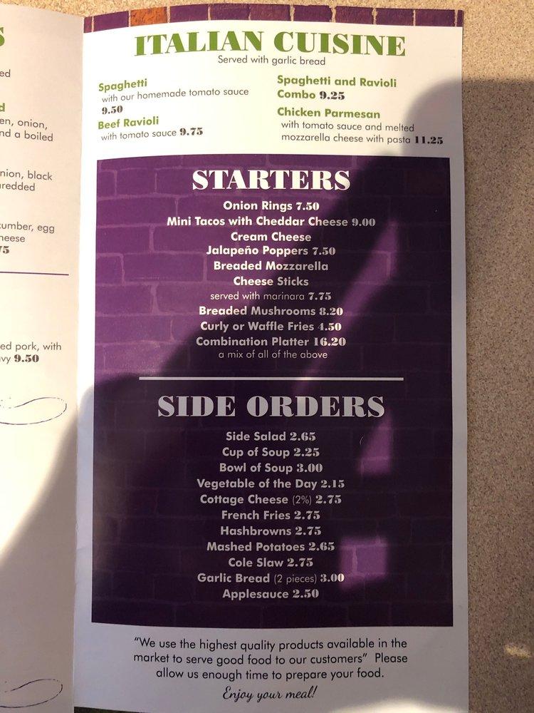 Menu at Reflections Family Restaurant, Casey