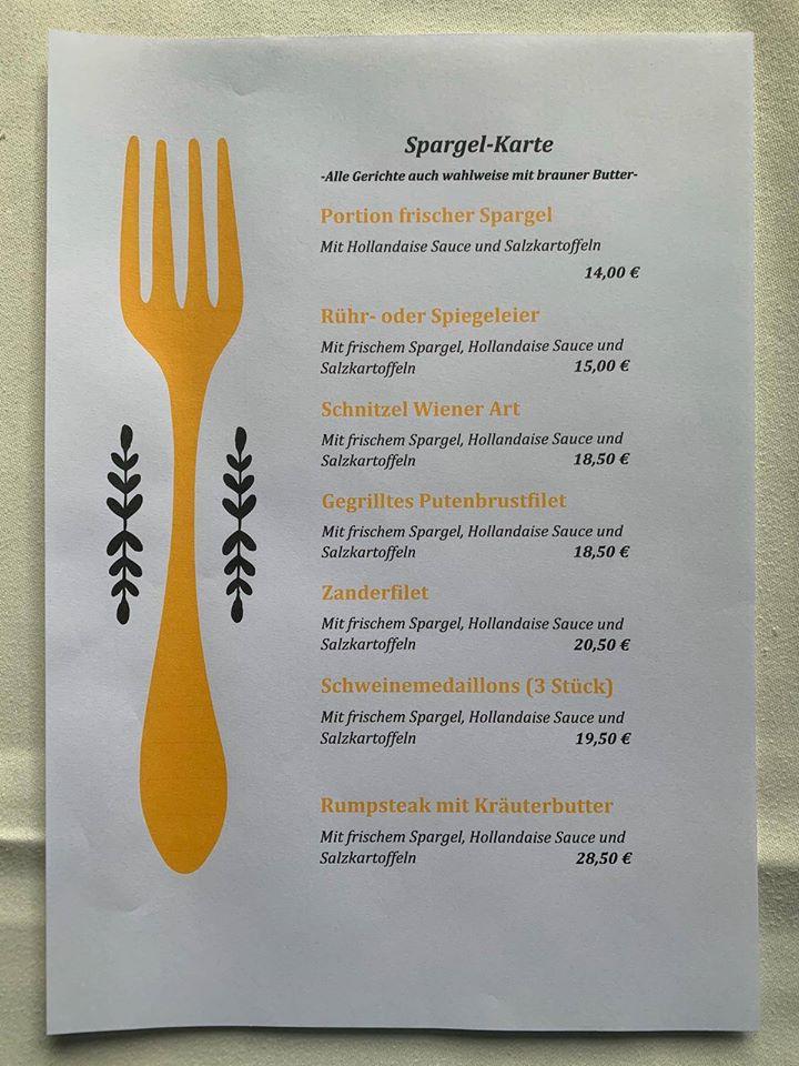 Speisekarte von Restaurant Castell, Berlin