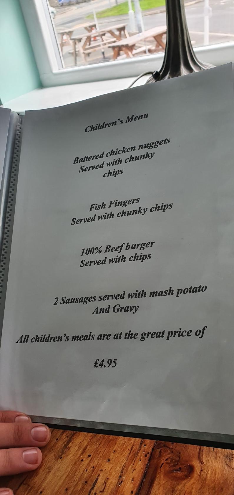 Menu at The Miners Arms pub & bar, Prestatyn