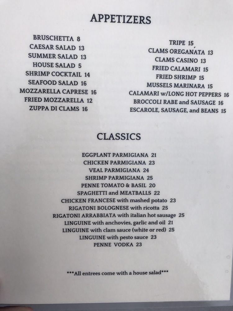 Menu at Rockafellas by the Sea- The Market cafe, Seaside Heights