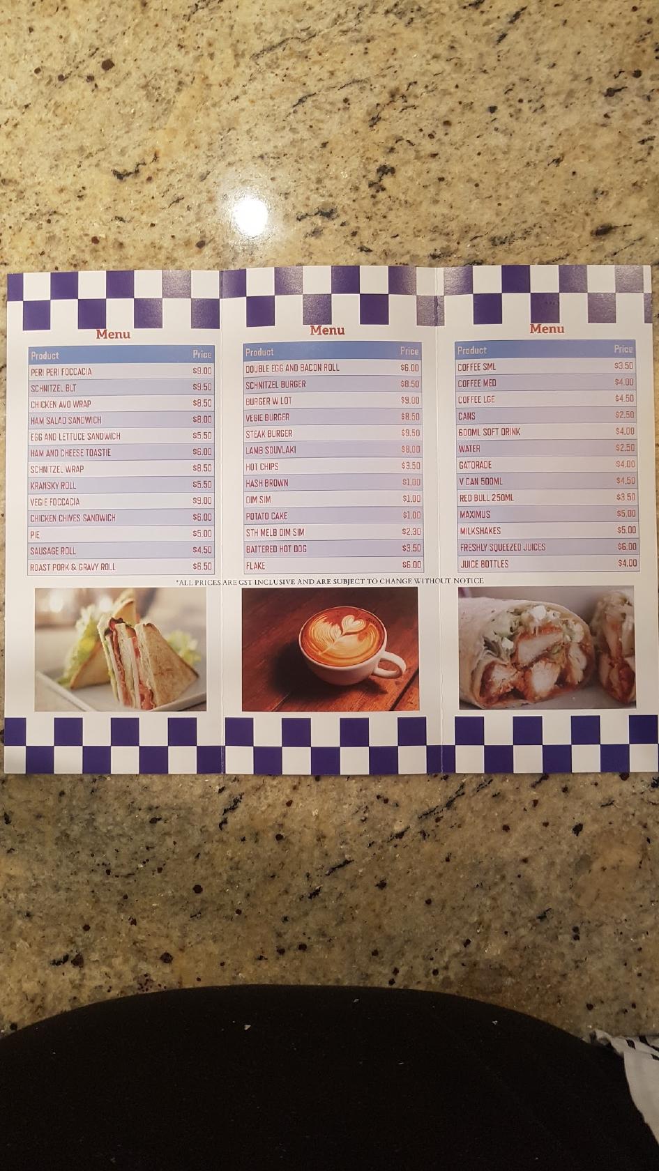 Menu at The Foodhouse restaurant, Keilor East