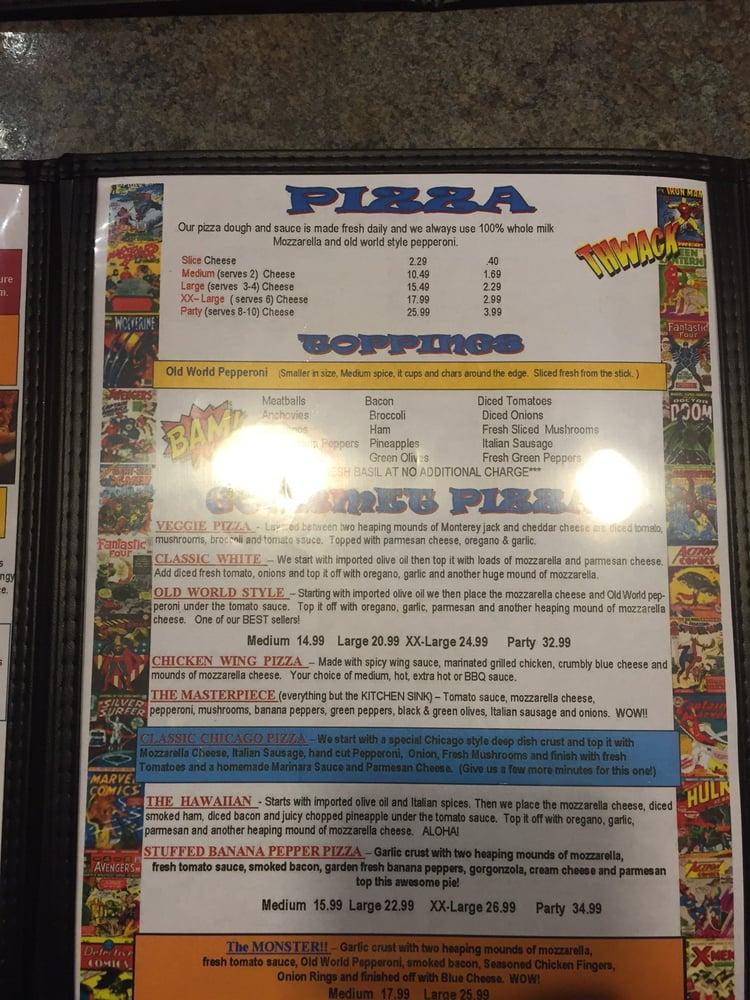 Menu at Say Cheese Pizza pizzeria, Grand Island, Love Rd
