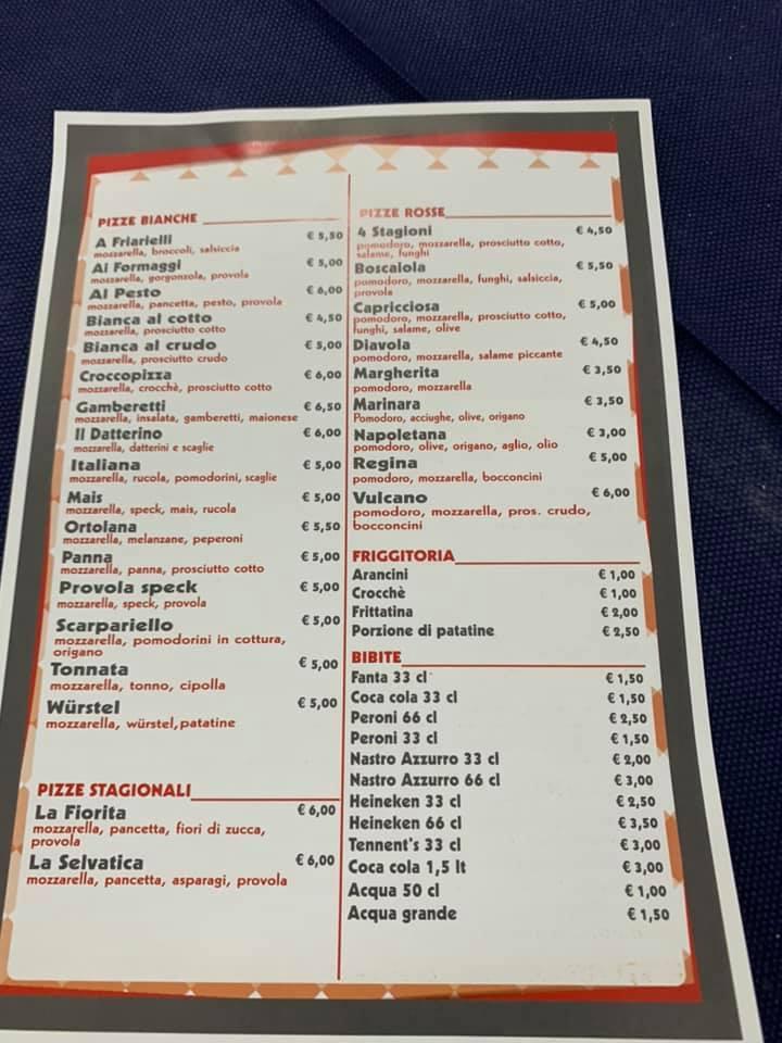 Menu da Pizza & panuozzo da peppone ristorante, Agropoli
