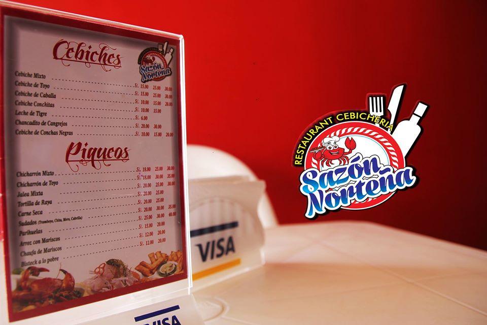 Menu at Sazon Norteña restaurant, Peru