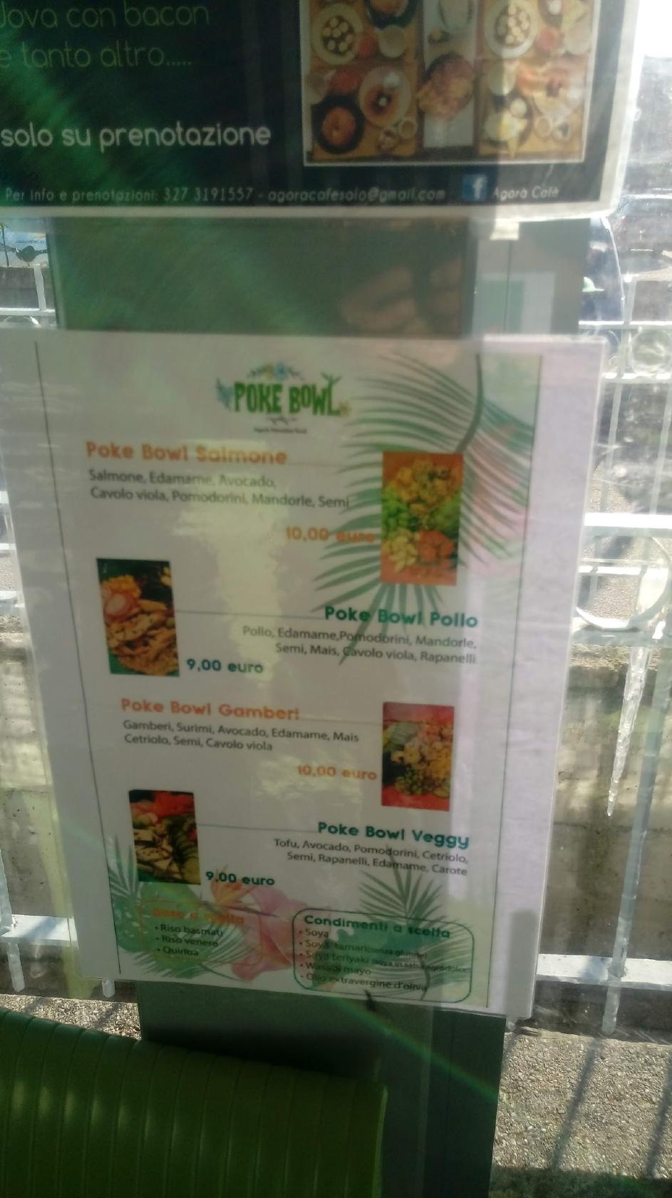Menu at Agorà Cafè dalla Mari restaurant, Salò