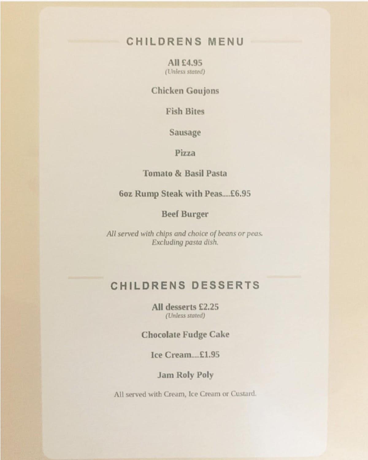 Menu at The Stradey Arms pub & bar, Llanelli