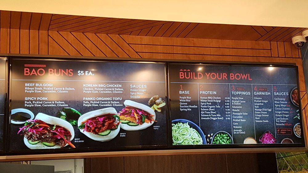 Menu at Koha Pacific Kitchen restaurant, Mississauga