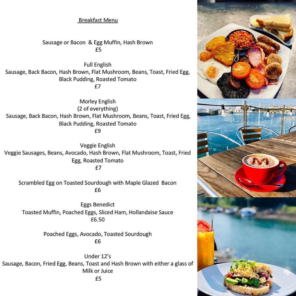 Menu at The Morley Bar & Eatery, Plymouth