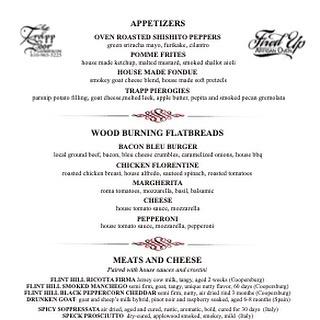 Menu at The Trapp Door Gastropub, Emmaus