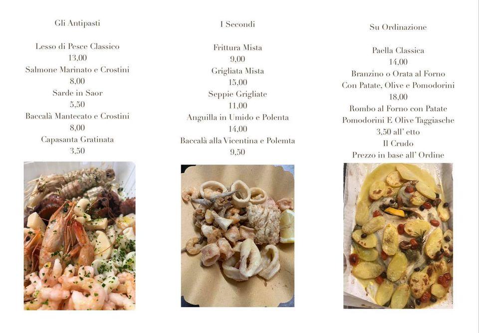 Menu at Trattoria Bar Da Luisa, Vedelago