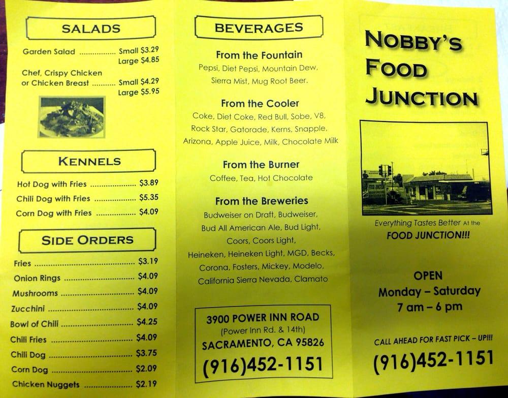 Menu at Food Junction pub & bar, Sacramento, Power Inn Rd