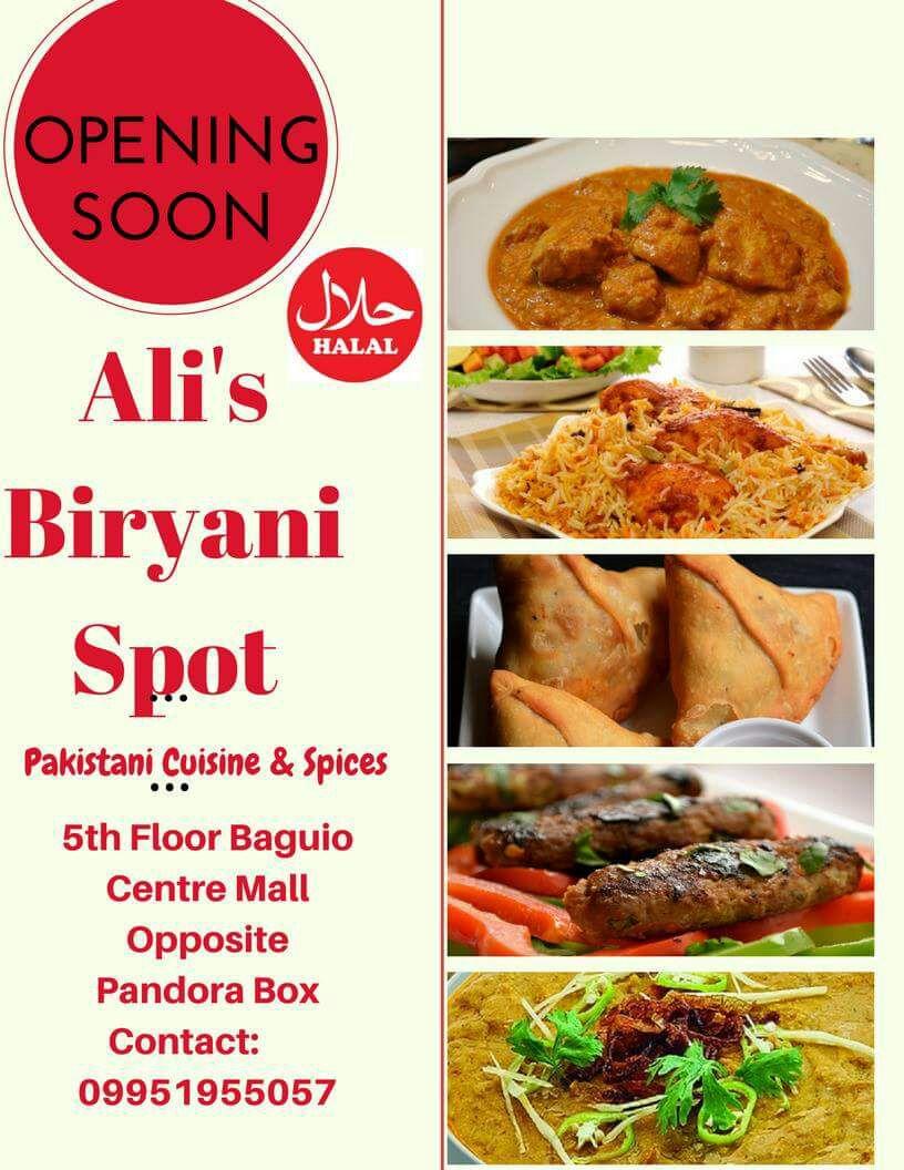 Carta de al's Biryani Spot Baguio-Pakistani Restaurant, Baguio, 157 ...