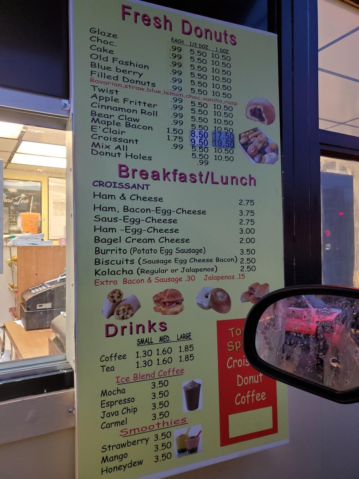 Menu at Jackson Donuts pub & bar, Jackson