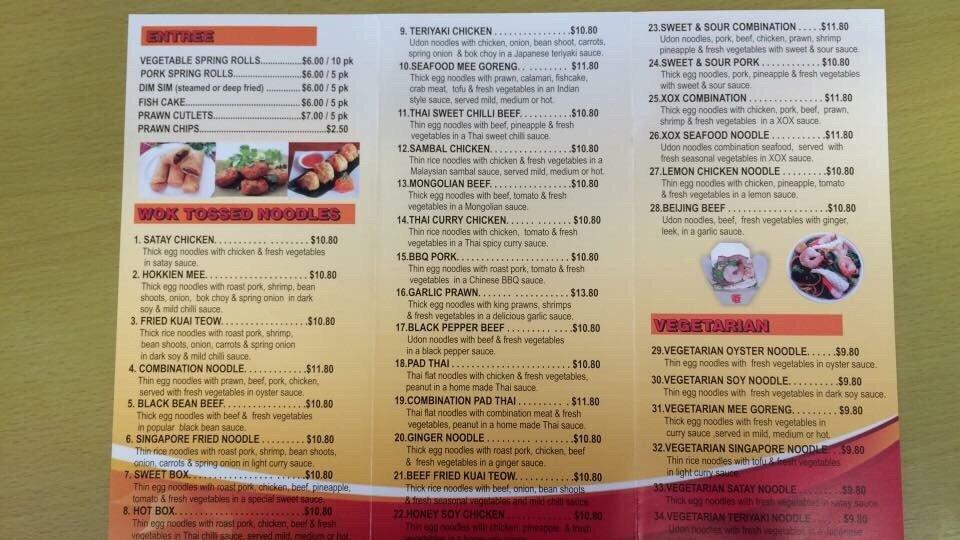 Menu at Magic Noodle Swansea restaurant, Swansea