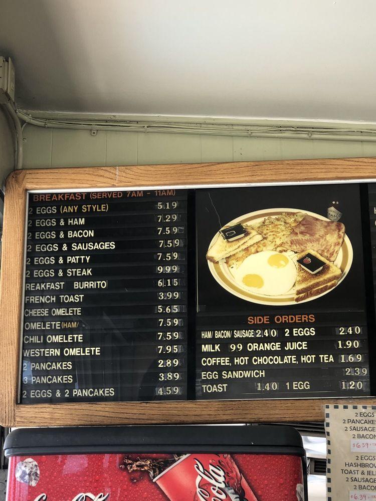 Menu at Nick's Burgers restaurant, El Monte