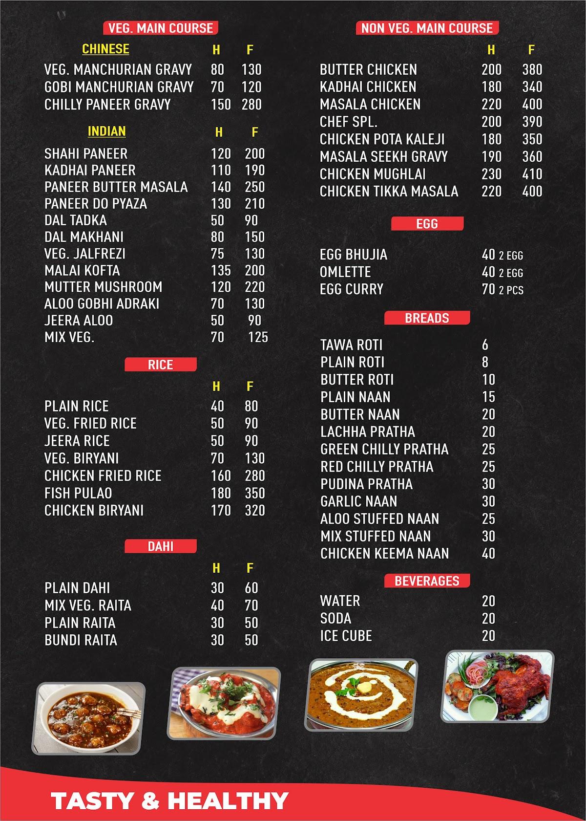 Menu at The Kitchen Door, Panchkula, Shop No 2 Main Road Ramgarh