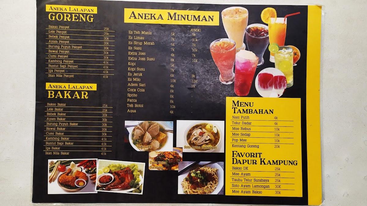 Menu at Dapur Kampung 03, Entikong