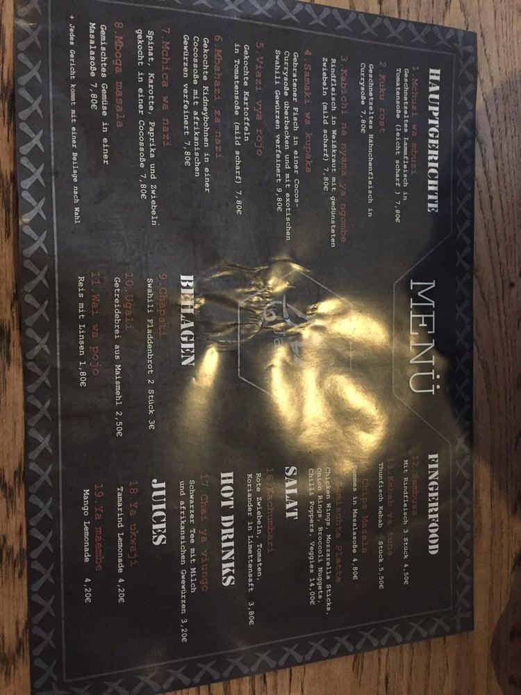 Speisekarte von Jambo Bar, Frankfurt am Main