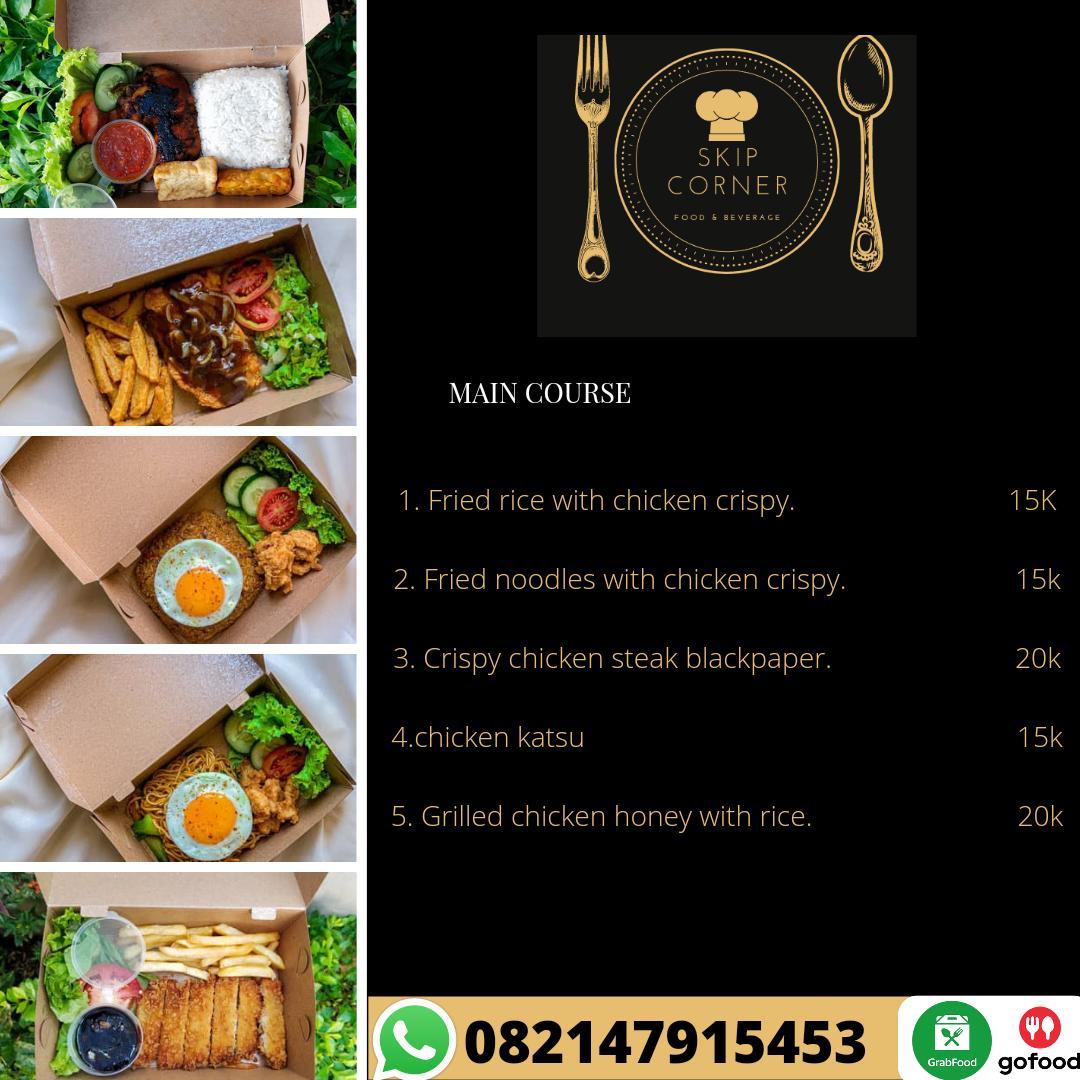Menu at Skip Corner food and beverage restaurant, Buleleng