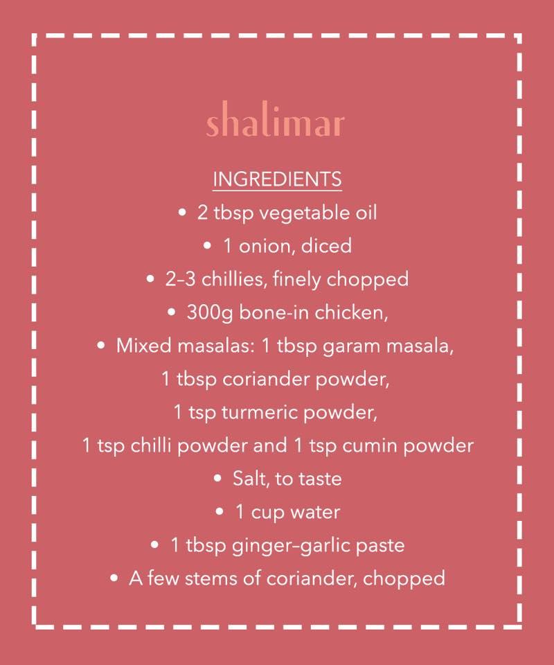 Menu at Shalimar restaurant, Waterlooville, 9 Hambledon Parade