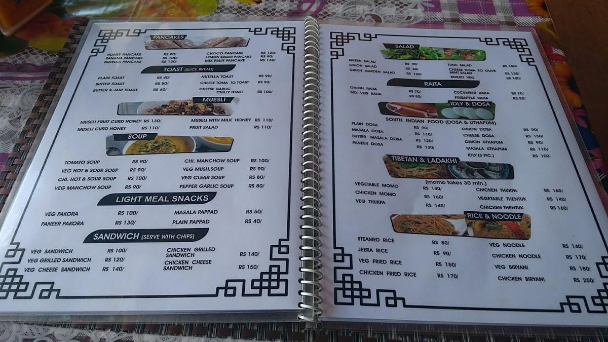Menu at Chaska Maska Restaurant, Leh