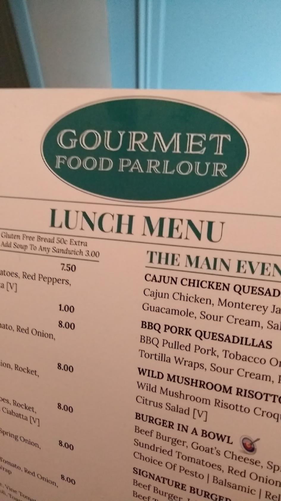 Menu at Gourmet Food Parlour Santry pub & bar, Dublin, Northwood