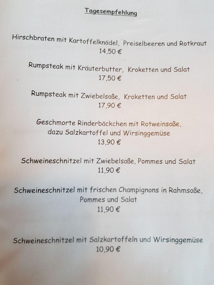 Speisekarte von Hasselberger Hof, Hasloch
