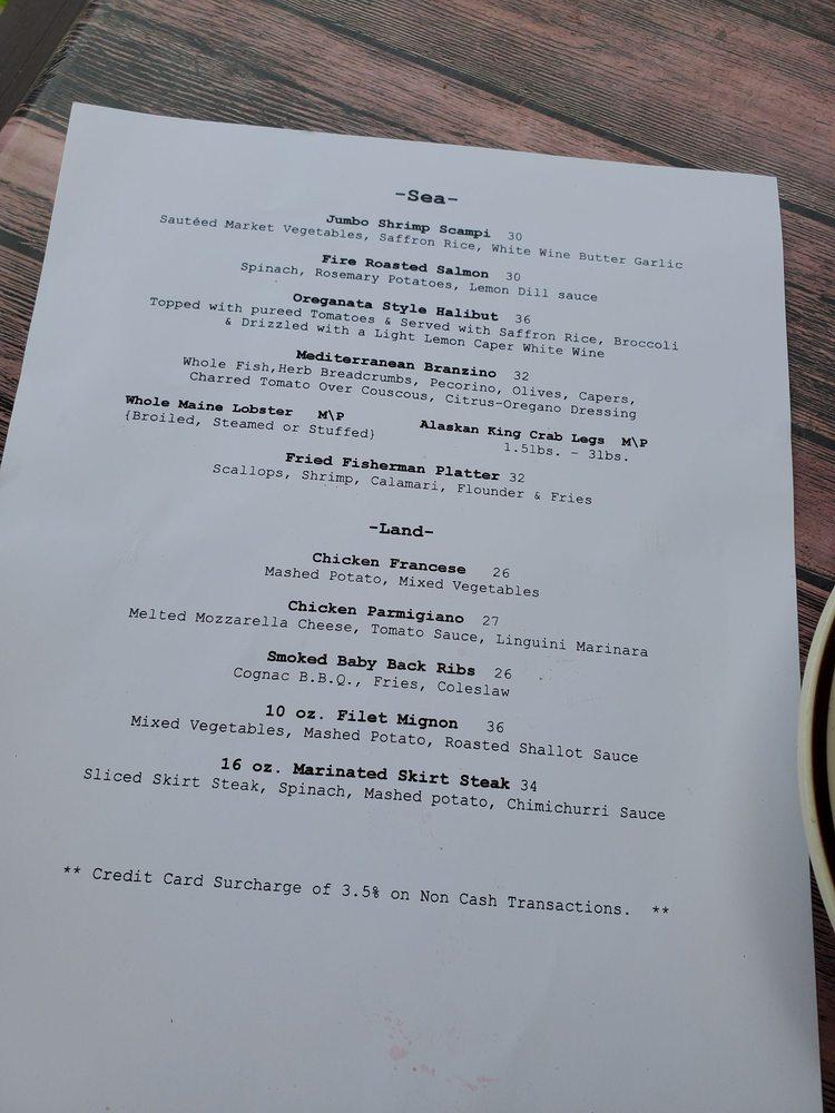Menu at River House pub & bar, Freeport