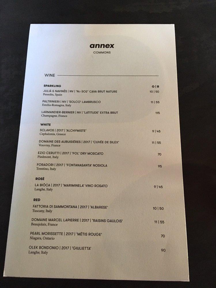 Menu at two twos pub & bar, Toronto